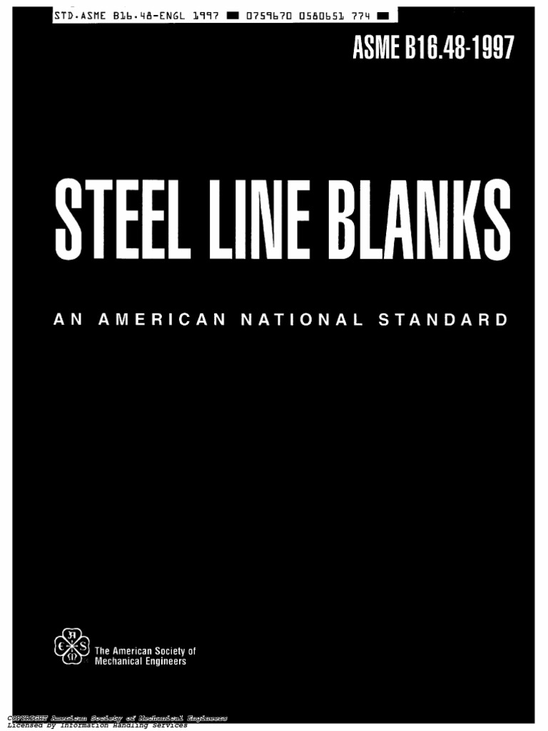 Asme 16.48 Steel Line Blanks | PDF | Mechanical Engineering