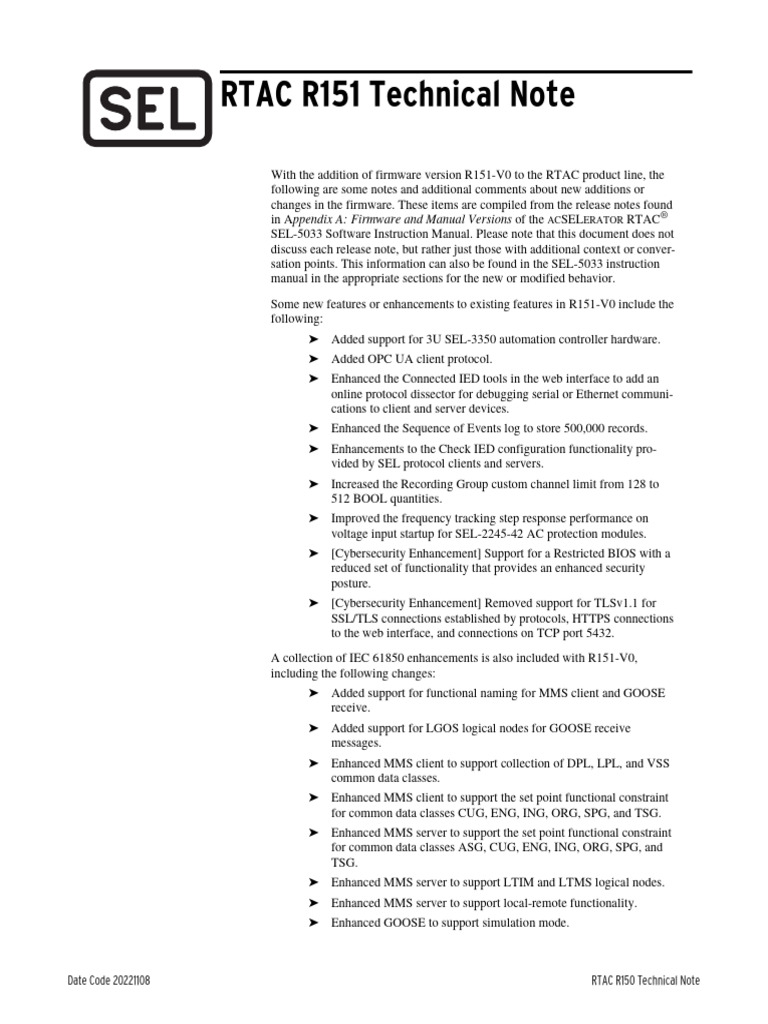RTAC R151 Tech Note | PDF | Transport Layer Security | Computer Security