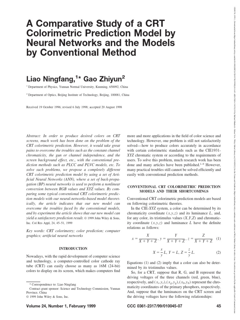 Color Research Application - 1999 - Ningfang - A Comparative Study of A ...
