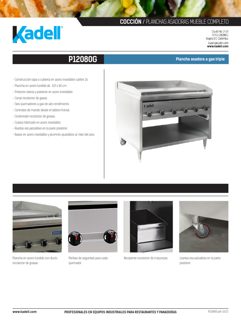 Especificaciones - Es - 188 PLANCHA KADELL | PDF | Acero