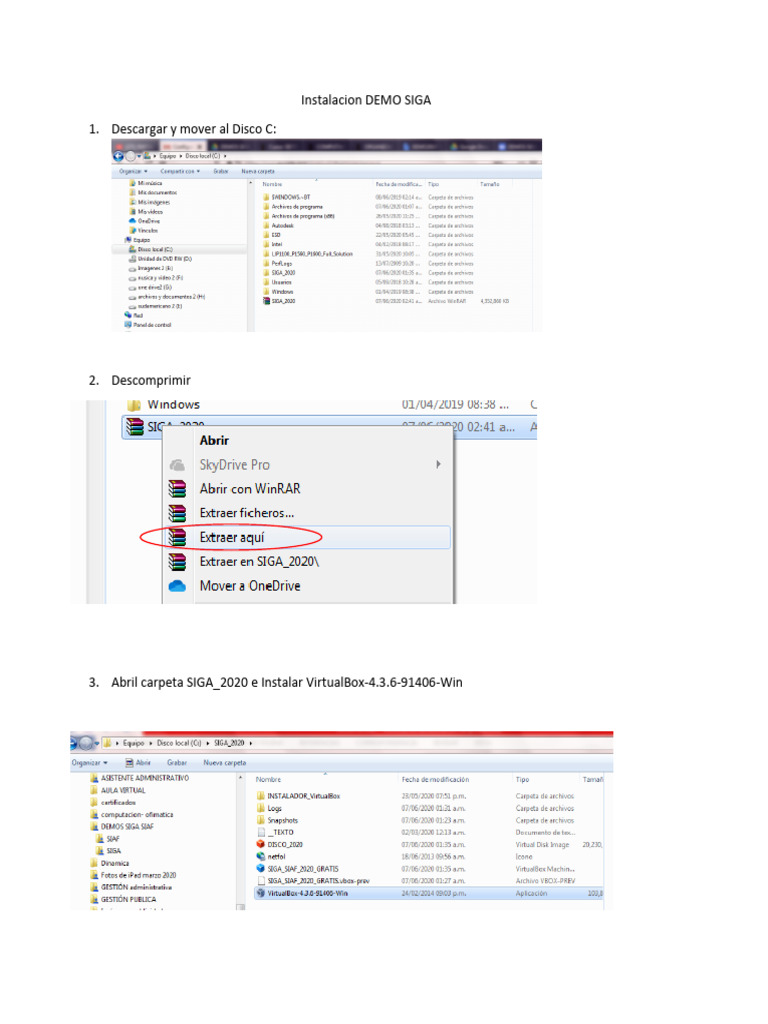 Instalacion Demo Siga | PDF