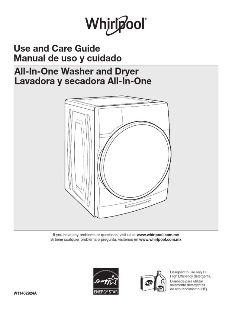 7MWFC9822HC Manual de Uso y Cuidado | PDF | Washing Machine | Clothes Dryer