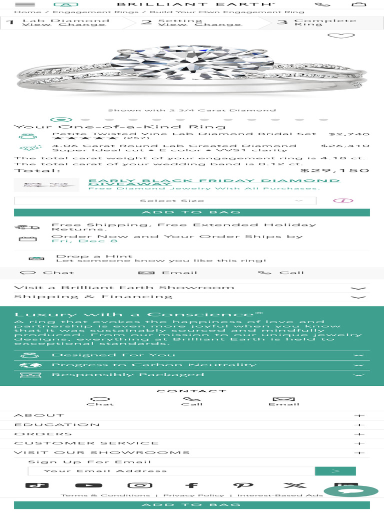 Build Your Own Engagement Ring - Engagement Ring Settings Brilliant ...