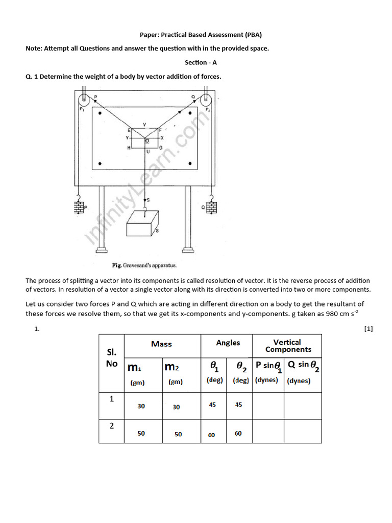 gravesand apparatus | PDF | Force | Tension (Physics)