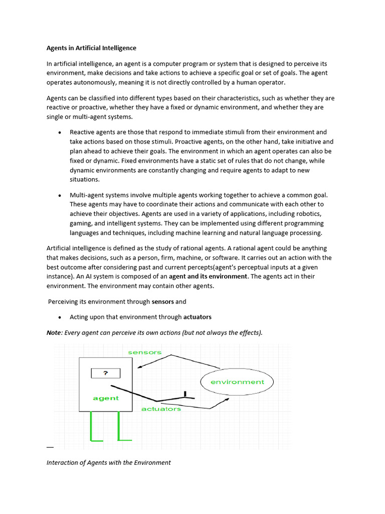 Unit-1 Part 2 | PDF | Artificial Intelligence | Intelligence (AI) & Semantics