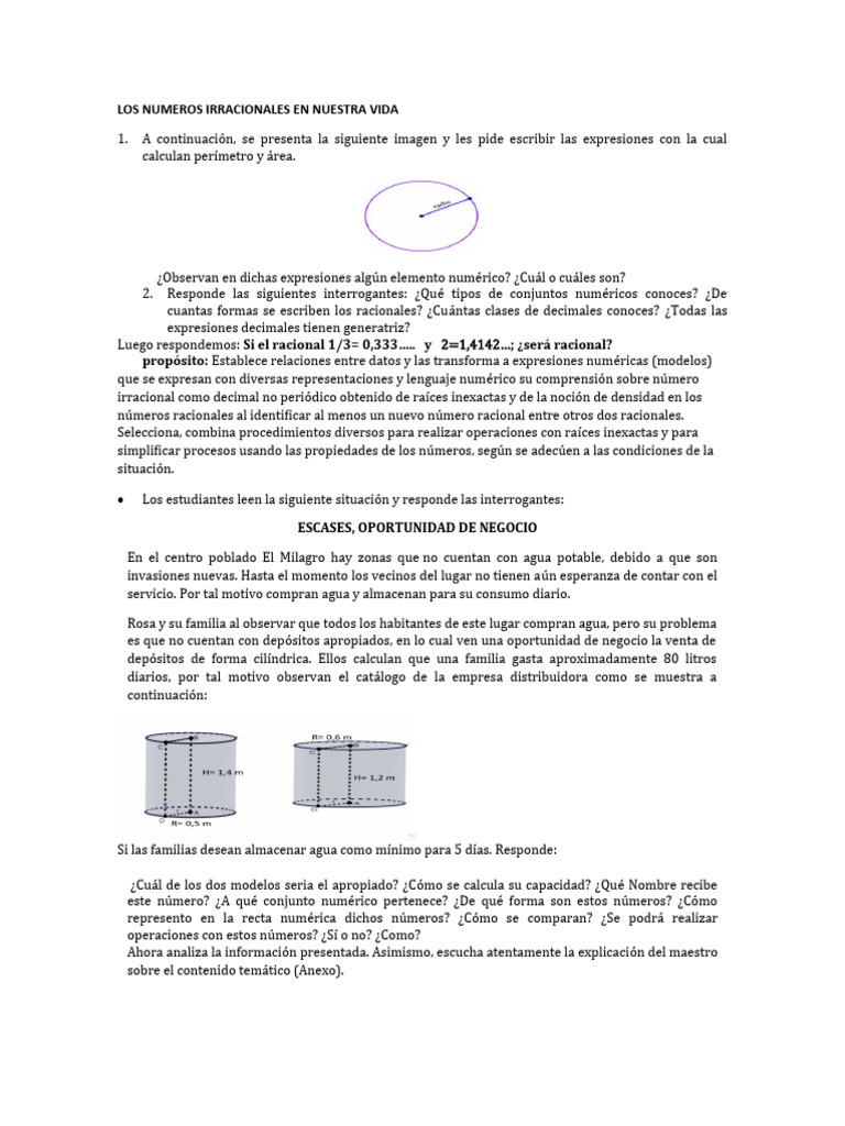 ACT 2 EXP 2 ALUMNOS | PDF | Pi | Matemáticas
