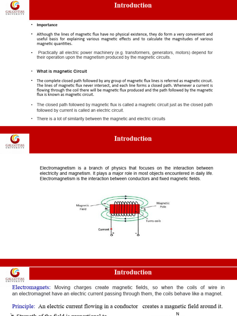 Notes Ppt Unit 2 Pdf Magnetic Field Inductor