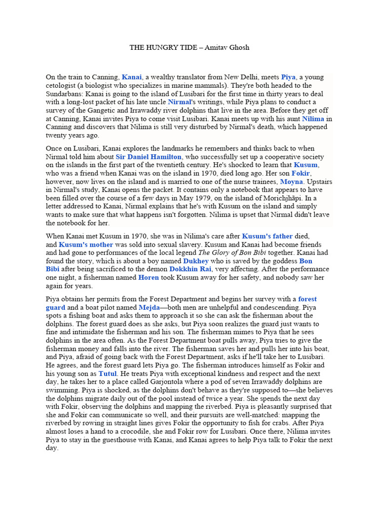 THE HUNGRY TIDE | PDF