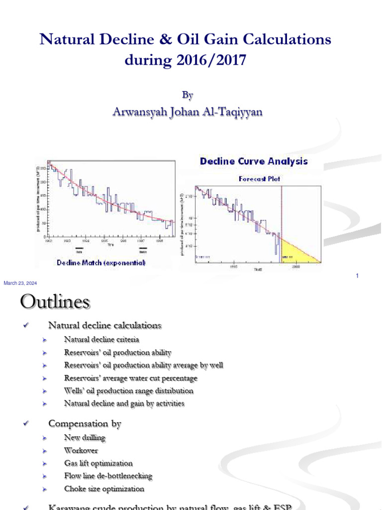 08 - Case Study - 20162017 Natural Decline and Gain Calculations | PDF ...