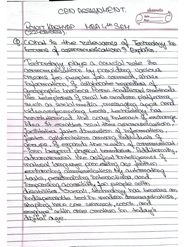 RONIT KASHYAP CEN ASSIGNMENT | PDF