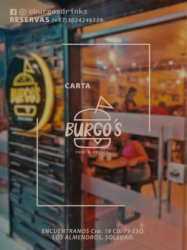 Carta Burgos Food & Drinks 2022-2023 Final | PDF