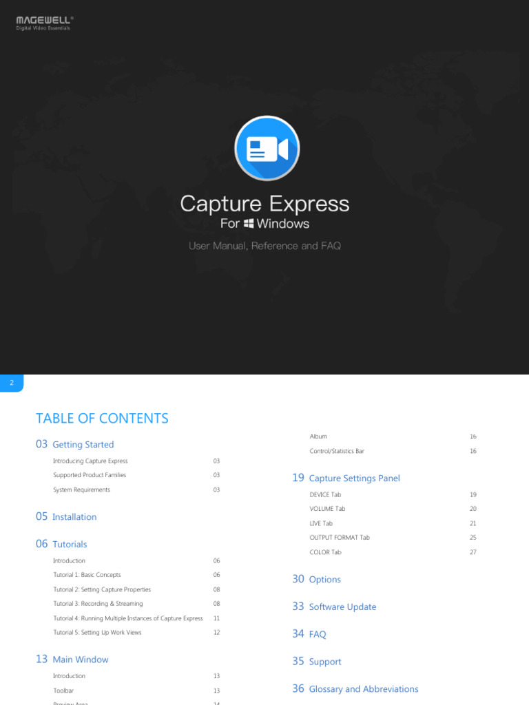 Getting Started with Capture Express | PDF | Video | Streaming Media