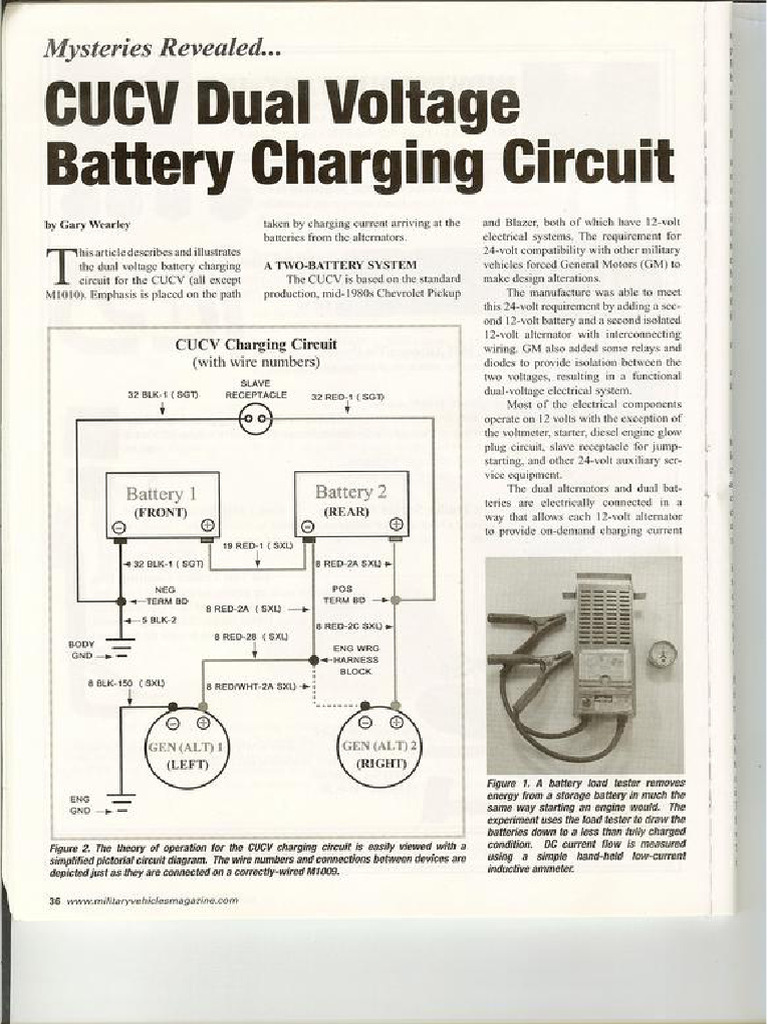 CUCV Dual Voltage Battery Charging Circuit | PDF