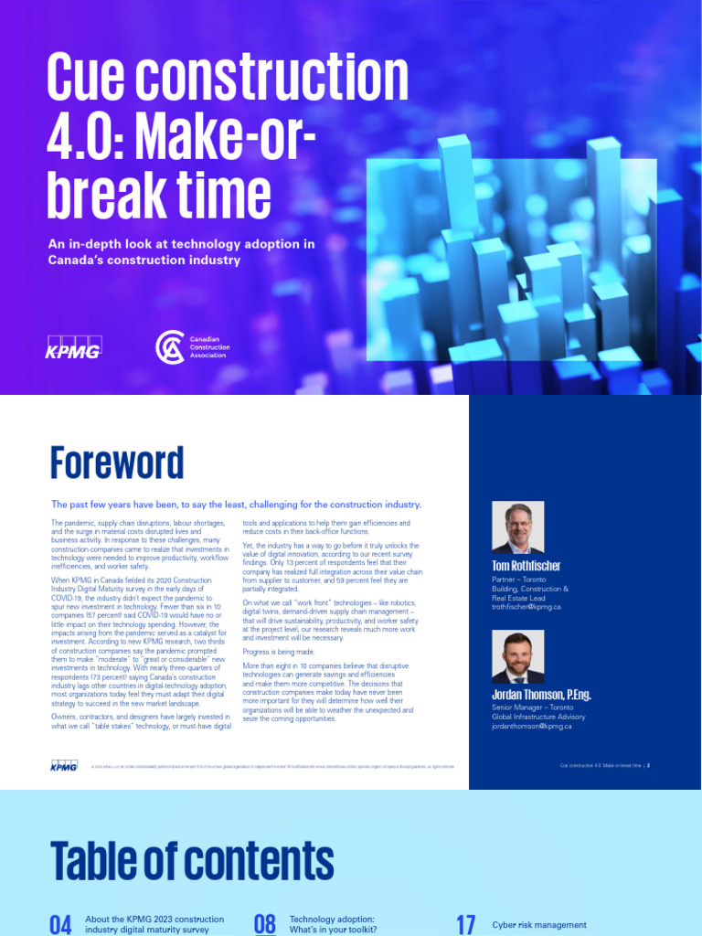 Cue construction 4.0 | PDF | Analytics | Building Information Modeling