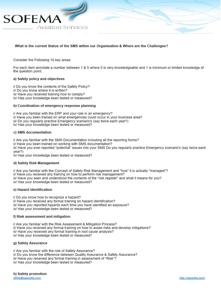 What Is The Current Status of The SMS Within Our Organisation Where Are ...