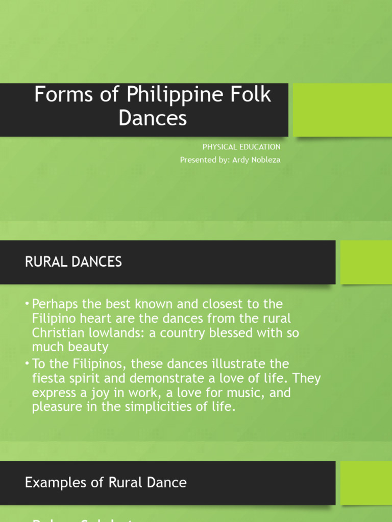 Philippine Folk Dance Forms Explained | PDF | Philippines | Mindanao