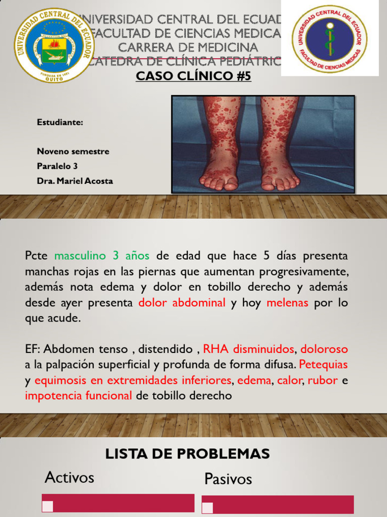 PEDIATRIA-CASO-5-PSH | PDF | Medicina | Sangre
