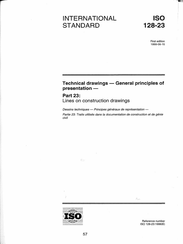 ISO 128-23-1999 Lines-Construction | PDF