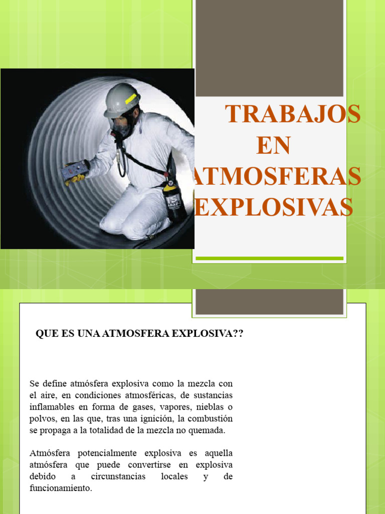Seguridad en Atmósferas Explosivas | PDF | Combustión | Oxígeno