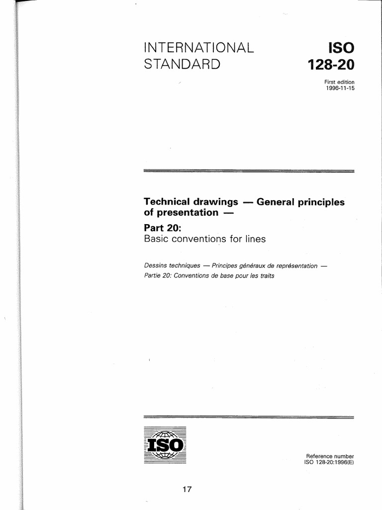 ISO 128-20 - 1996 - Lines | PDF