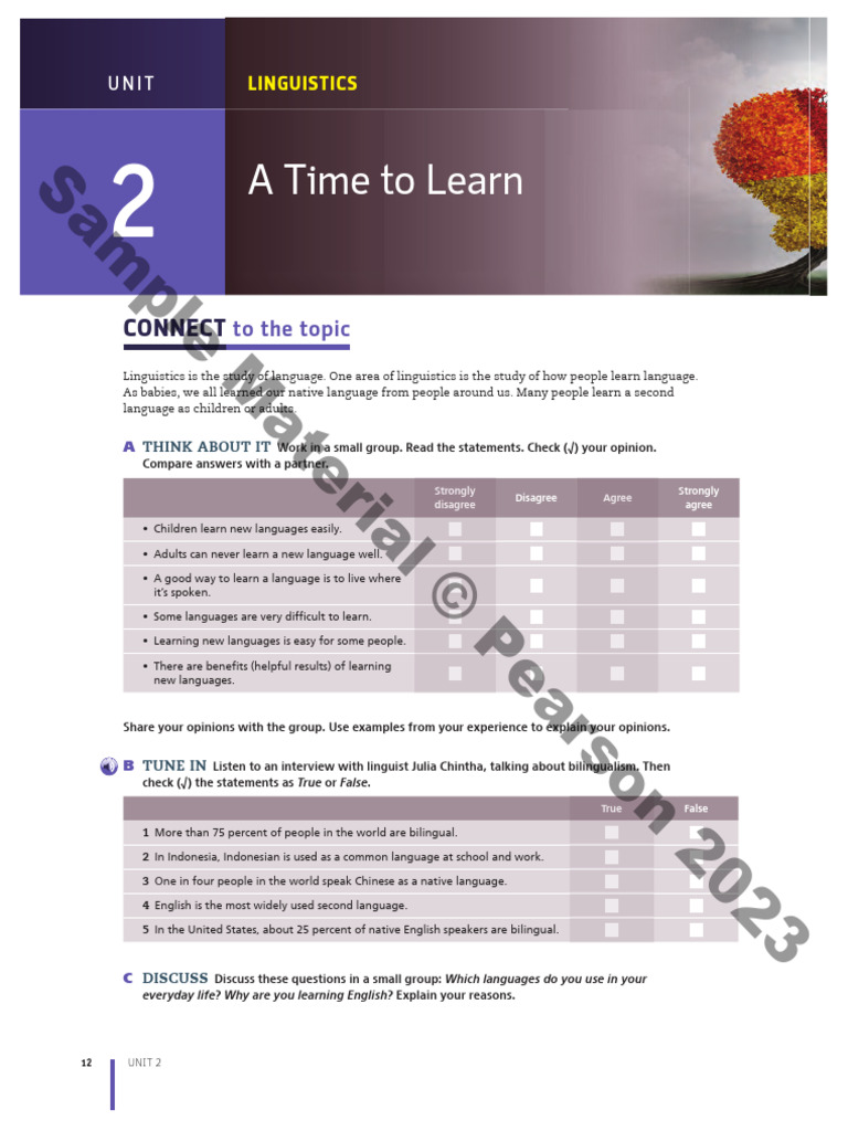 Contemporary Topics L1 U2 - Student Book | PDF | Language Acquisition | Multilingualism