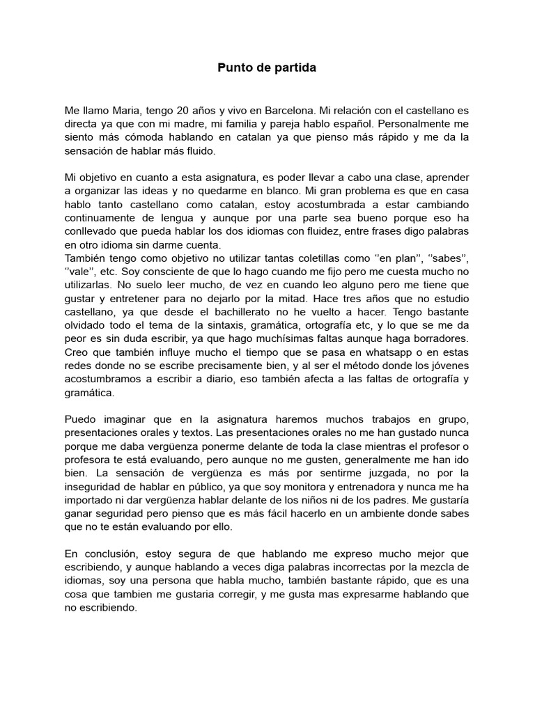 Punto de Partida Maria Molas | PDF | Lengua española | Lingüística