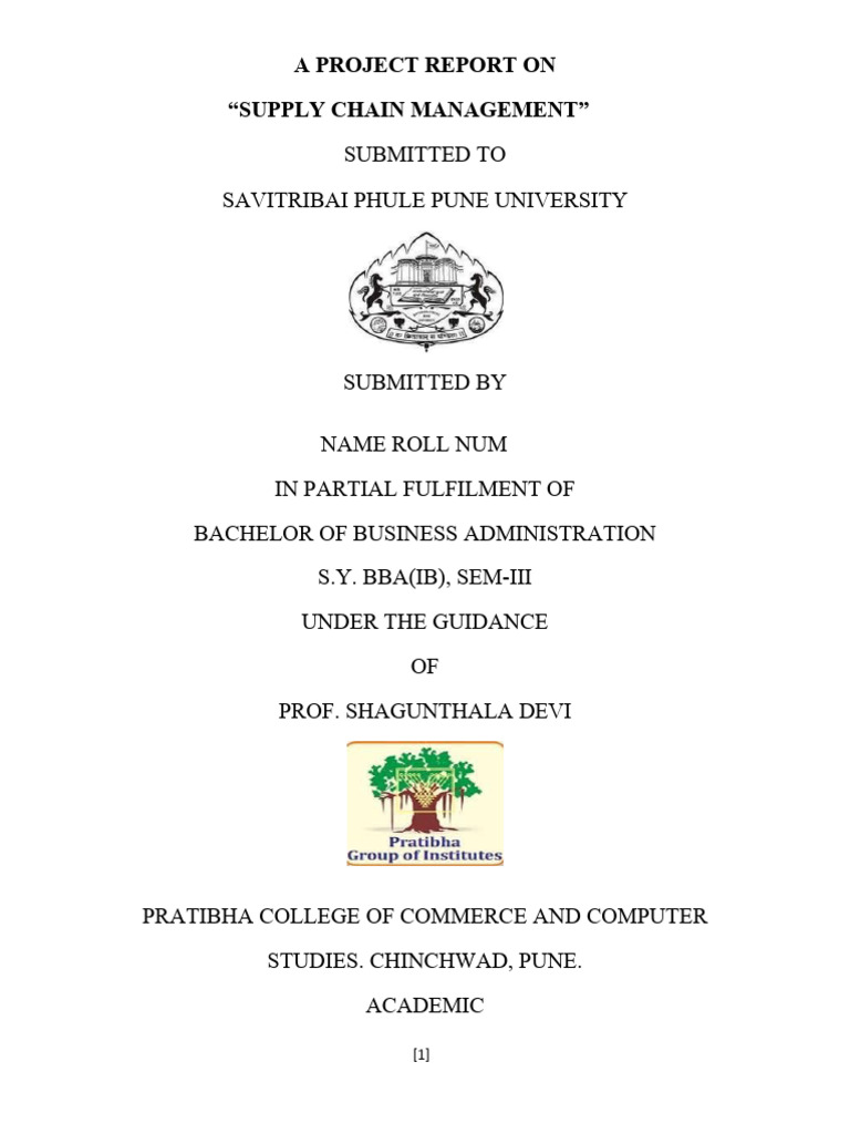 SCM Project (2) | PDF | Leadership | Business