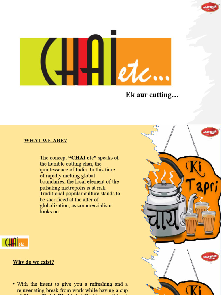 Chai Etc - Corporate Presentation Good | PDF
