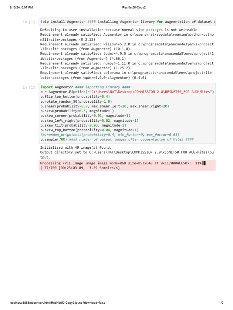 ResNet50 training code | PDF | Software | Computing