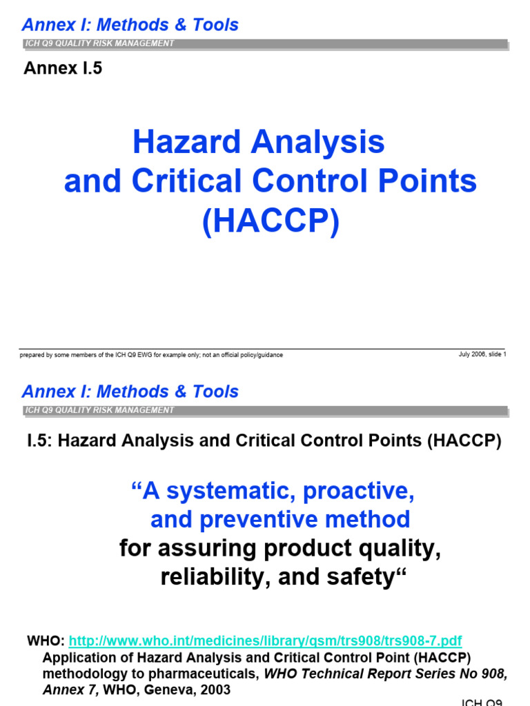 Hazard Analysis and Critical Control | PDF | Hazard Analysis And ...