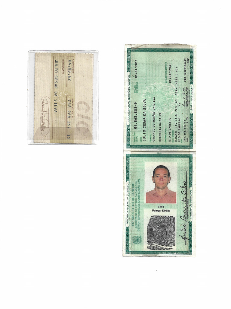 Identidade e CPF | PDF