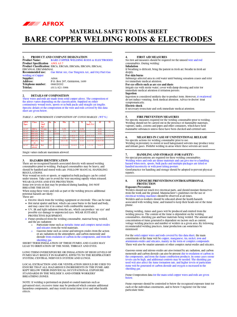 Bare_Copper_Welding_Rods_and_Electrodes_tcm266-27621 (1) | PDF ...