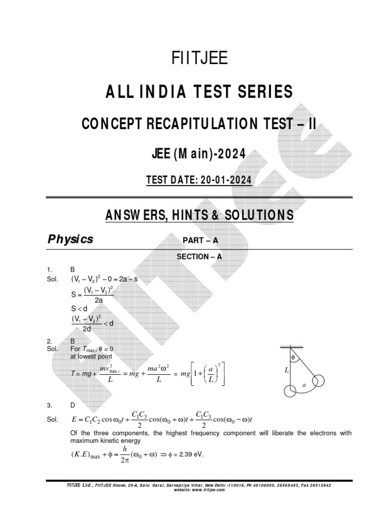 AITS 2324 CRT II JEEM LD Sol1 | PDF | Chemical Bond | Chemical Compounds