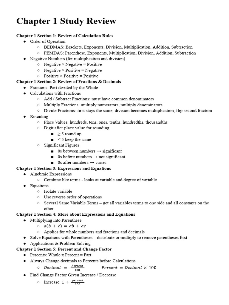 Chapter 1 Study Review | Download Free PDF | Multiplication ... Chapter 1 Study Review | Download Free PDF | Multiplication ...
