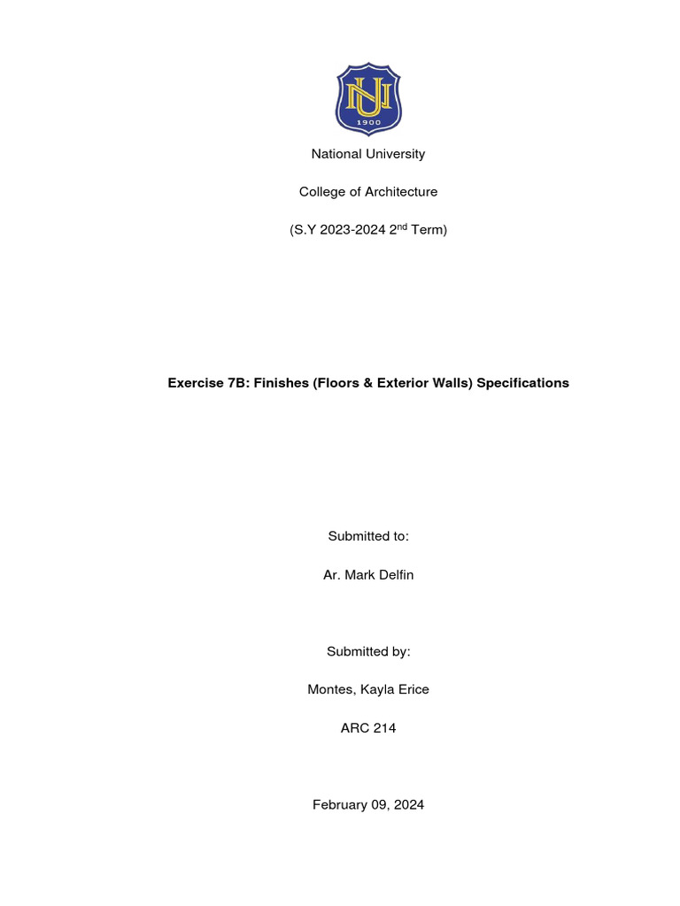 Division 7: Finishes Specifications | PDF | Tile | Flooring