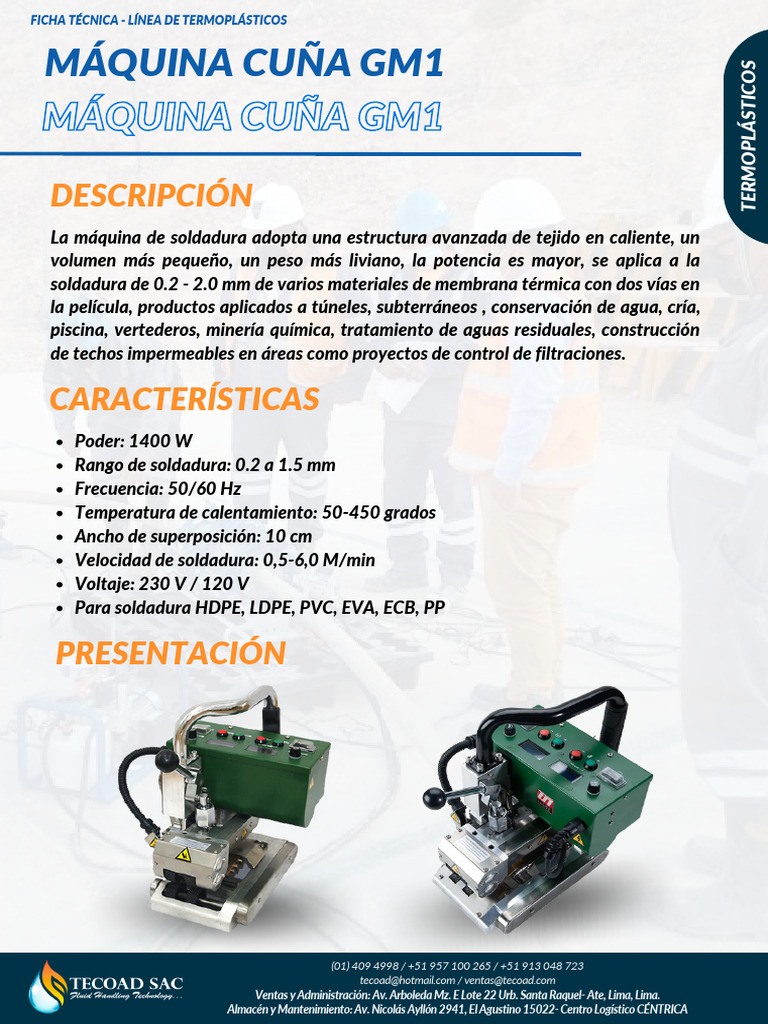 Máquina Cuña GM1 | PDF