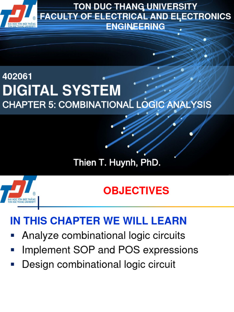 Digital System Design 1 - Chapter 5 Slide | PDF | Logic Gate | Boolean Algebra