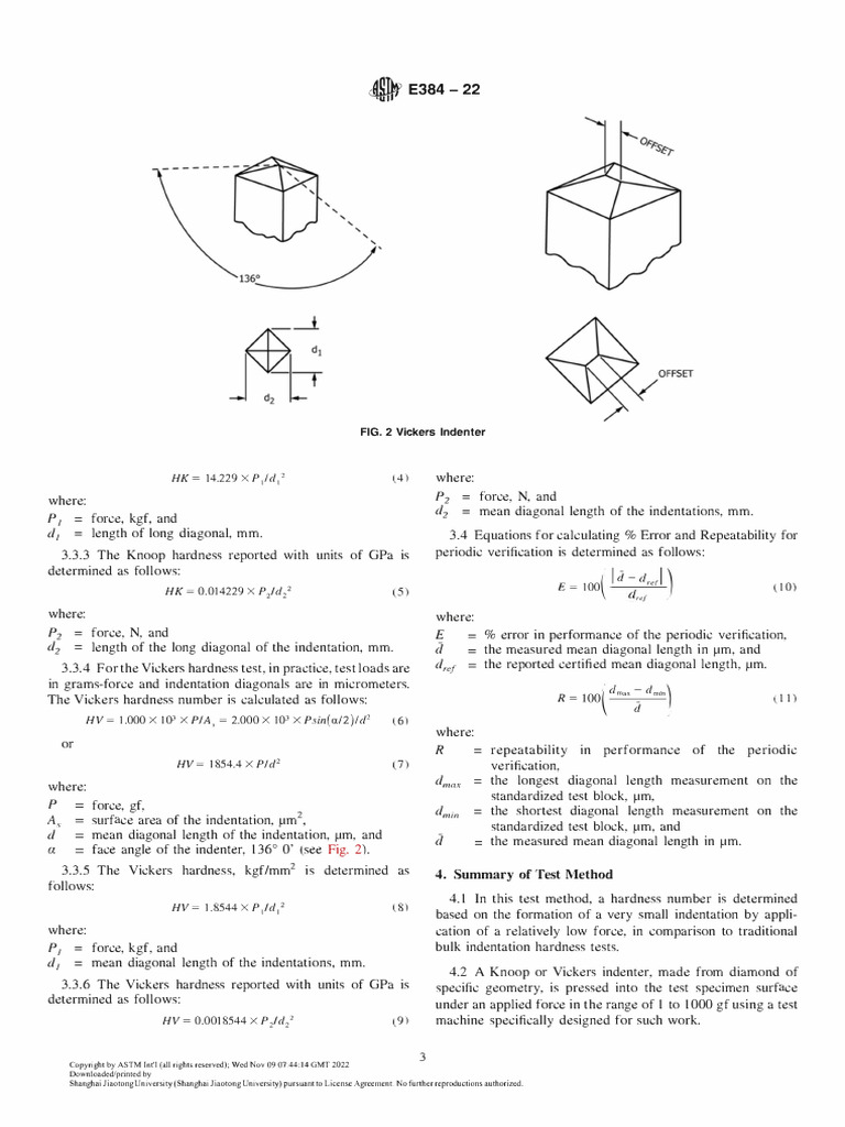 ASTM E384 (2022) - Part3 | PDF | Tests | Building Engineering