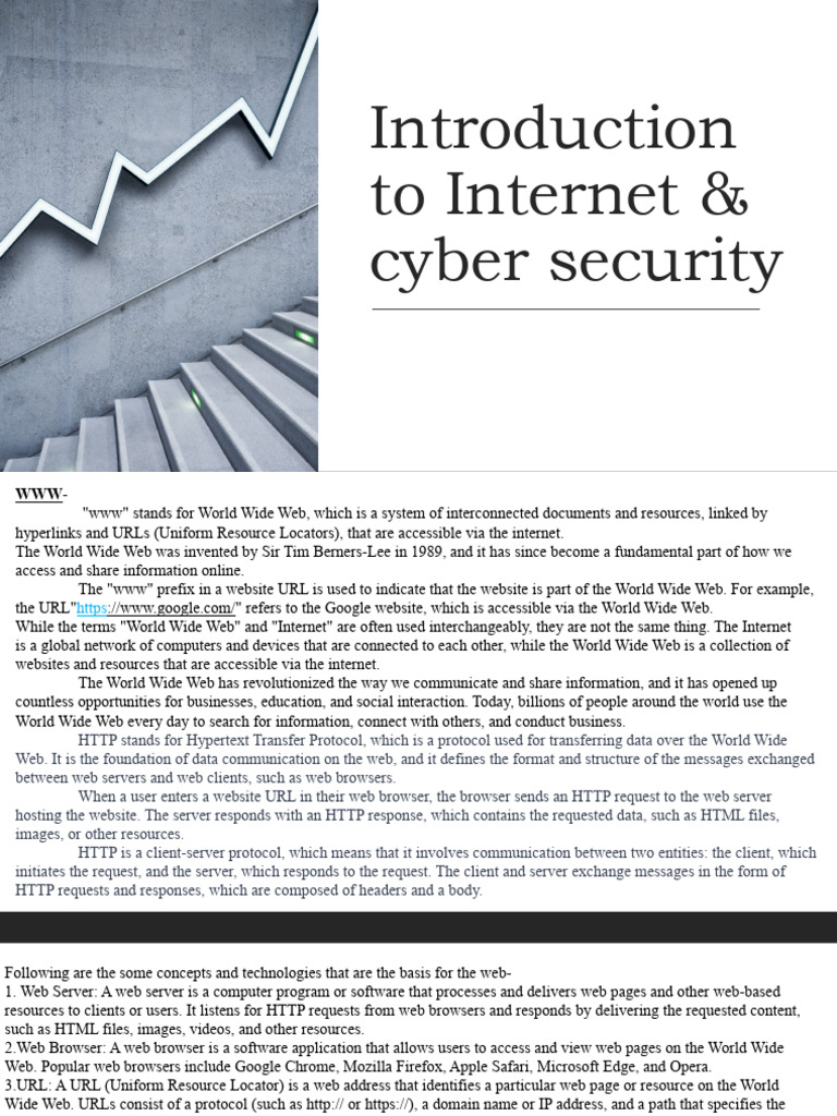 Introduction To Internet & Cyber Security Unit 4 | PDF | World Wide Web | Internet & Web