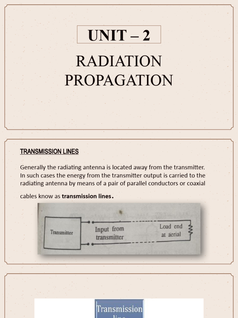 Unit 2-1 | PDF | Radio Propagation | Waveguide