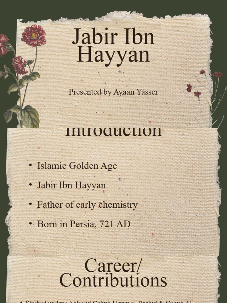 Jabir Ibn Hayyan | PDF