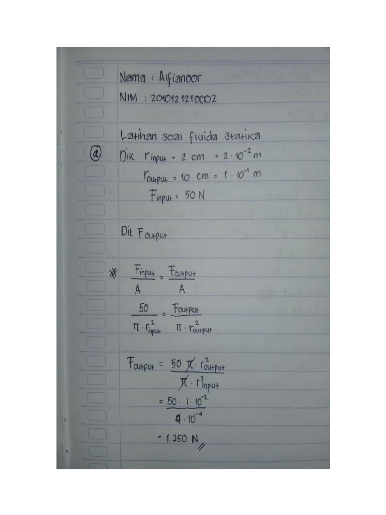 Statika Fluida | PDF