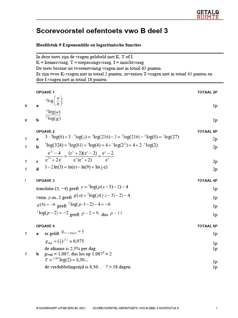 H09 Oefentoets Scorevoorstel | PDF