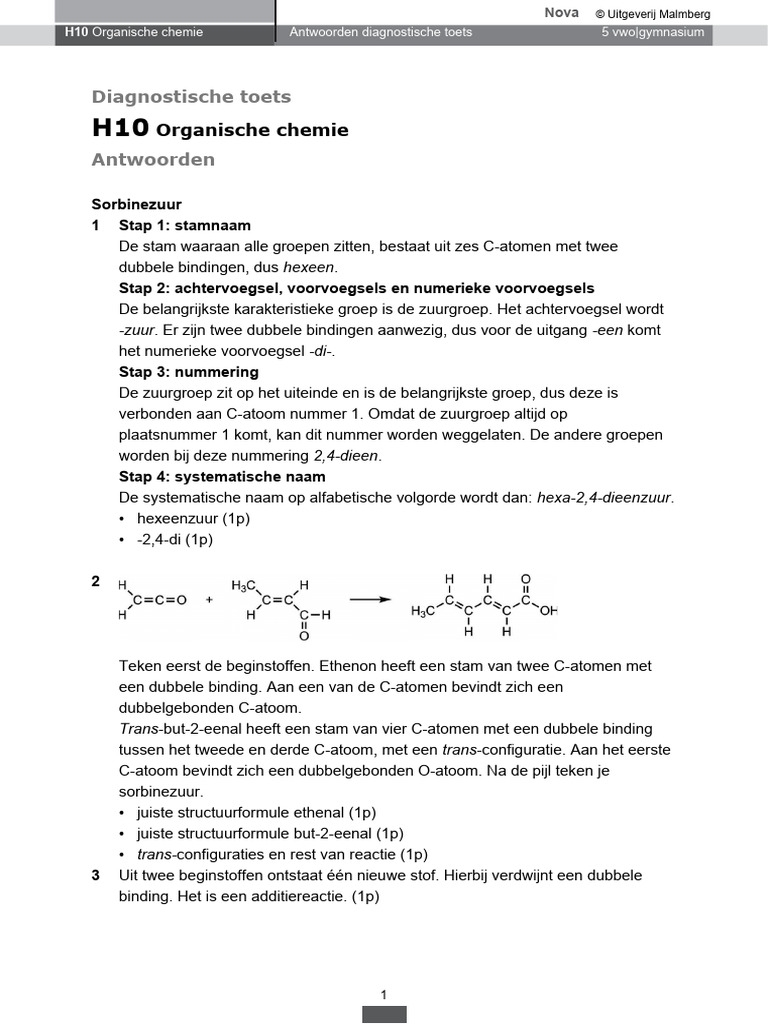 Nova SK 5vg H10 Diagnostische-Toets Antw 3 0 | PDF