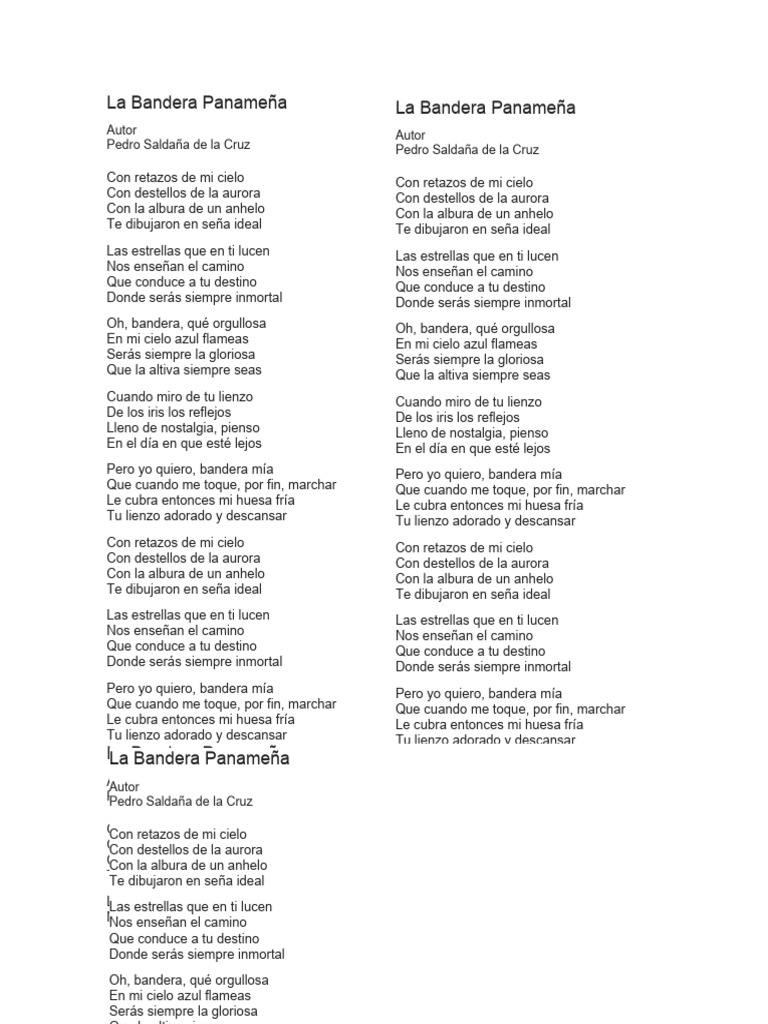 La Bandera Panameña marcha | PDF