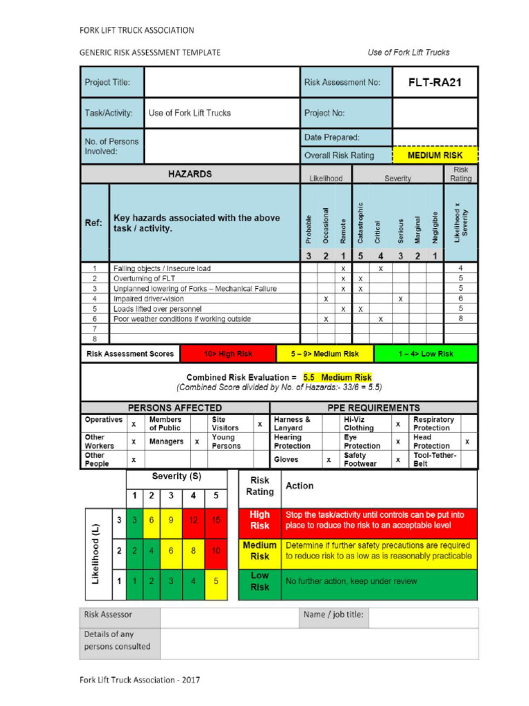 Risk Assessment Format | PDF