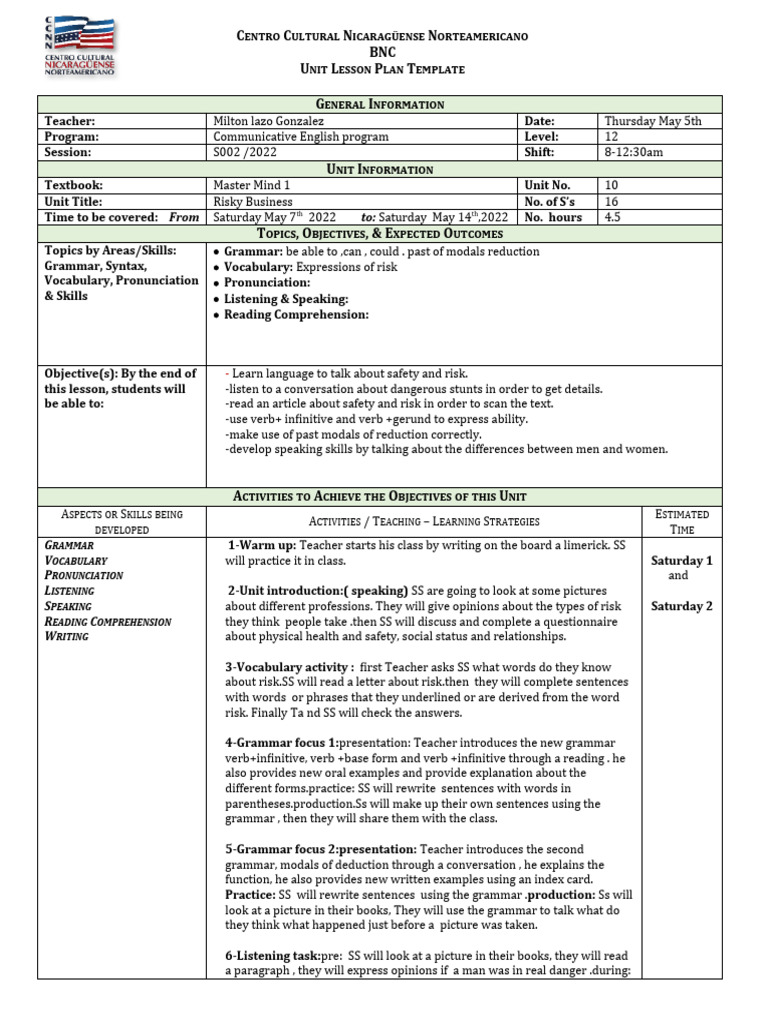 C C N N BNC U L P T G I: Entro Ultural Icaragüense Orteamericano NIT Esson LAN Emplate Eneral ...