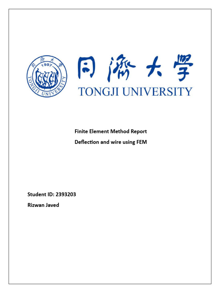 Finite Element Method Report P1&2 | PDF | Finite Element Method | Matrix (Mathematics)