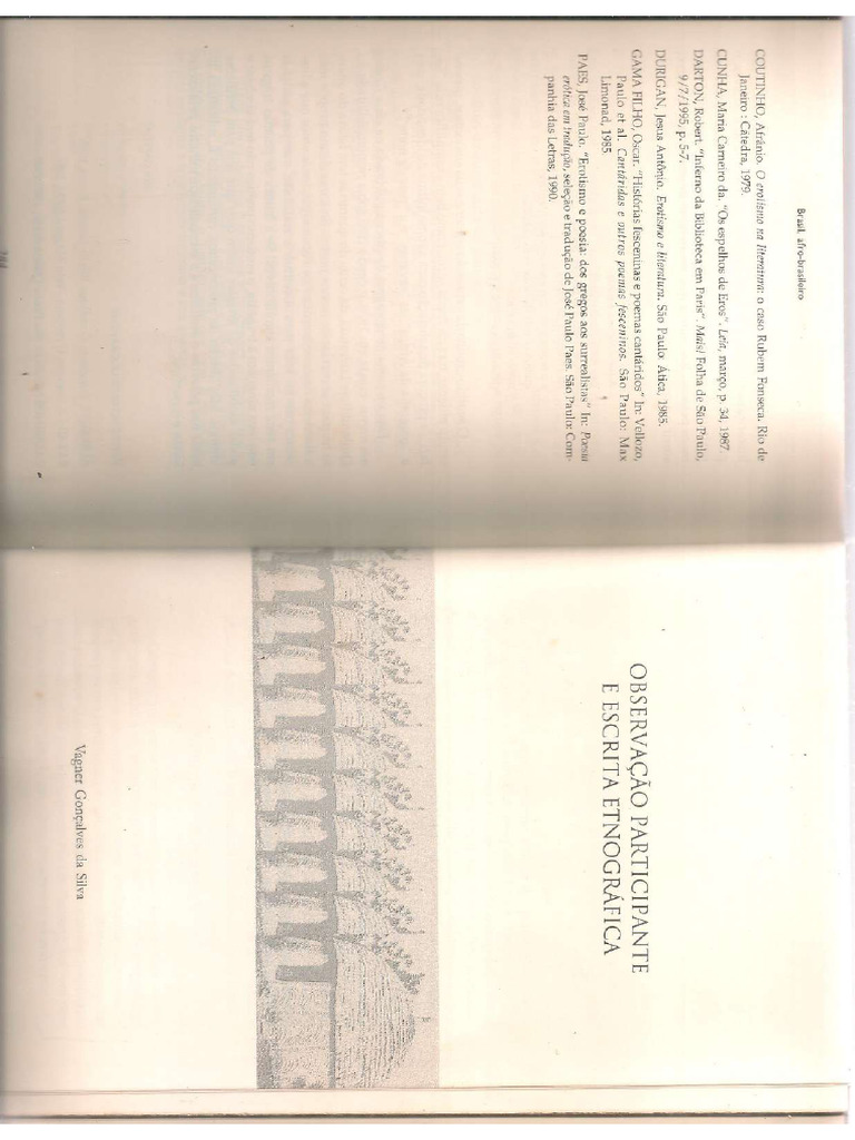 Observação Participante e Escrita Etnográfica 001 | PDF