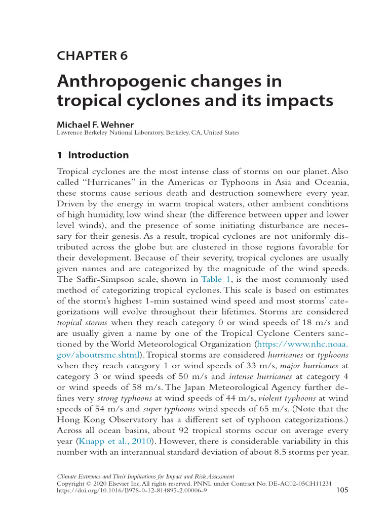 chap6_wehner2020 | PDF | Tropical Cyclones | Wound